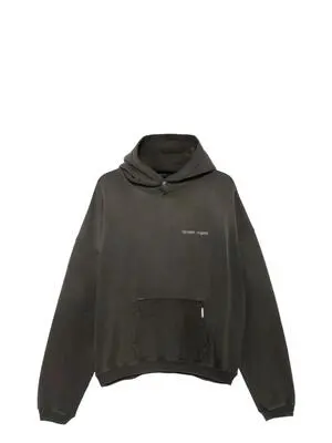 REPRESENT Logo-print Hoodie - Grey
