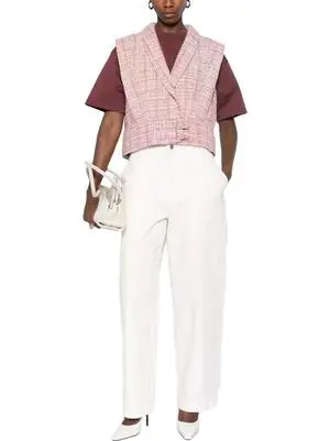 HOMAGE HOMAGE Bouclé-Knit Buckled Jacket