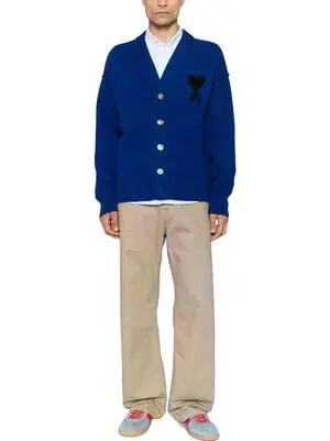 AMI Paris De Coeur Cardigan - Blue