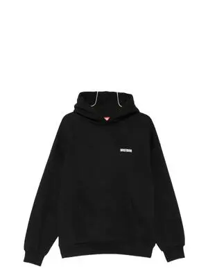 WRSTBHVR Logo-print Cotton-jersey Hoodie - Black