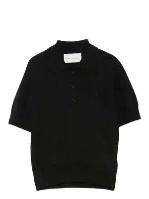 AMI Paris De Coeur Polo Shirt - Black