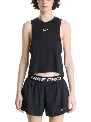 Nike Pro Dri-fit Cropped Tank Top - Black