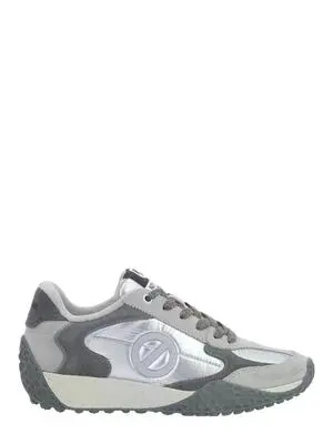NO NAME Kate Logo-patch Metallic Sneakers - Grey