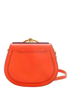 Chloé Nile Leather Small Crossbody Bag Orange