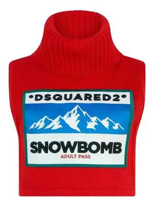 Dsquared2 Patch-detail Roll-neck Sweater - Red