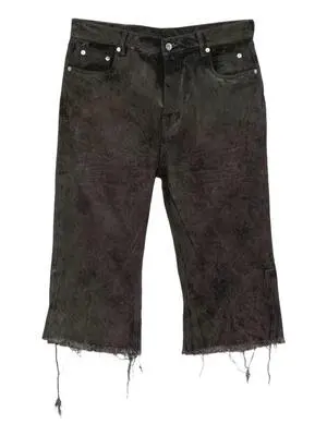 Rick Owens Bolan Cropped Jeans With Raw-cut Hem - Brown
