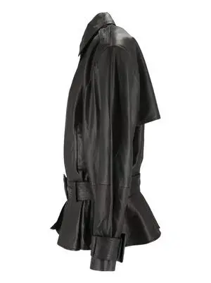 ROTATE BY BIRGER CHRISTENSEN Biker Leather Jacket Black