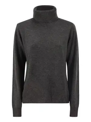 Max Mara Roll-neck Sweater Grey