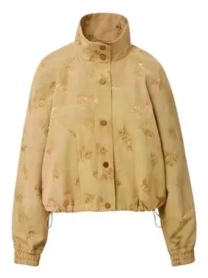 Veronica Beard Ainsworth Floral-Jacquard Jacket Neutrals