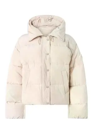 Pinko Down Jacket In Water-repellent Technical Canvas - Neutrals