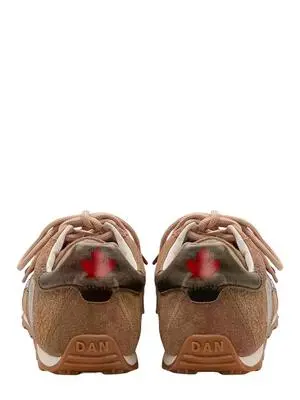 Dsquared2 DSQUARED2 Double-Lace Suede Sneakers Brown