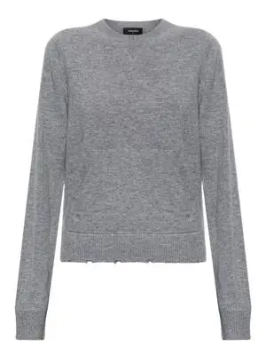 DSQUARED2 Distressed Pouch-pocket Sweater