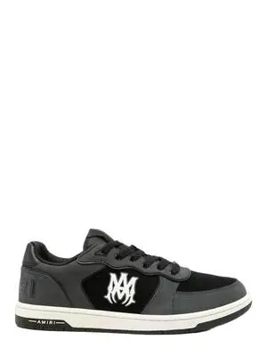 Amiri Newport Logo-plaque Panelled Sneakers - Grey
