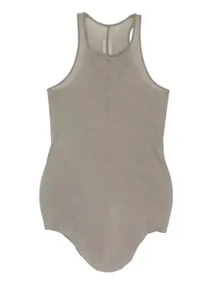 RICK OWENS Rick Owens Ribbed Asymmetric Tank Top