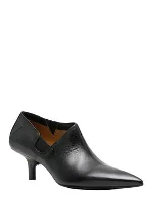 CAPASA MILANO Pointed-toe Kitten-heel Pumps - Black