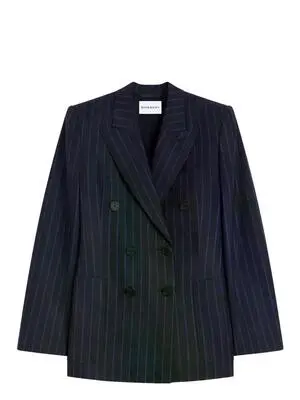 Givenchy Pinstripe Double-breasted Blazer - Blue