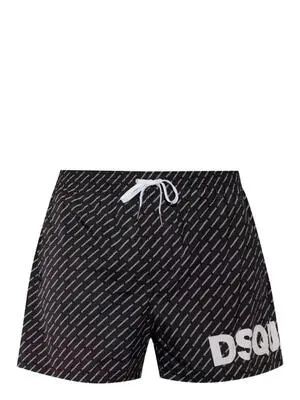 Dsquared2 Logo-print Drawstring Swim Shorts - Black