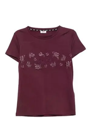 Liu Jo Rhinestone-embellished T-shirt - Red
