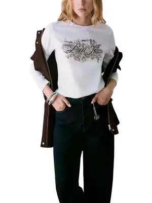 Liu Jo Long Sleeve T-shirt - White