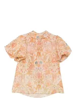 Zimmermann Valiant Floral-print Blouse - Neutrals
