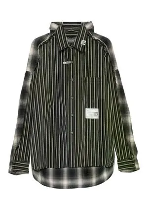 Mihara Yasuhiro Long-sleeve Striped Shirt - Black