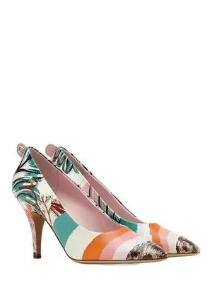 SALVATORE FERRAGAMO Ferragamo Printed High Heel Pumps