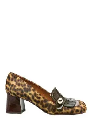 CHIE MIHARA Leopard-print Fringed Pumps
