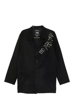 Y3 Notched-lapel Blazer - Black