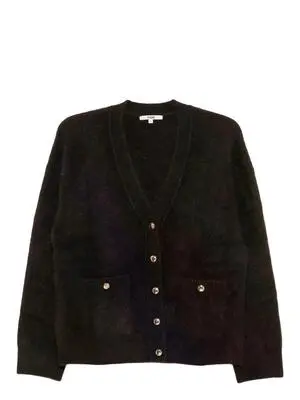 Maje Maje Button-Front V-Neck Cardigan Brown
