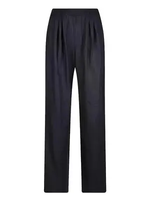 Pinko Logo-patch Pleated Trousers - Blue