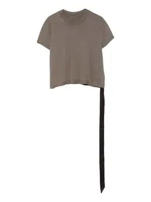 Rick Owens Cropped Raw-cut T-shirt - Grey