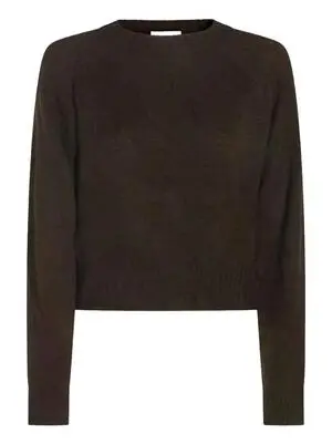 ALLUDE Raglan-sleeve Sweater