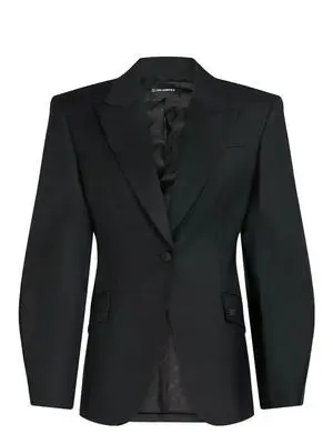 Karl Lagerfeld Zip-detail Tailored Blazer - Black