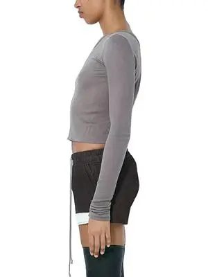 Rick Owens Asymmetric One-shoulder Top Grey