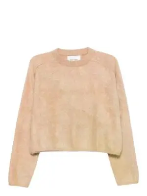Soft Goat Brushed-finish Crew-neck Pullover - Neutrals