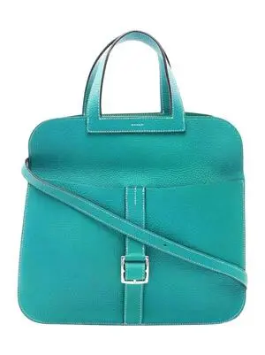 Hermès 2017 Clemence Halzan 31 Satchel Blue
