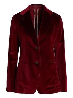 DRUMOHR Woman Blazer Burgundy Size 8 Cotton