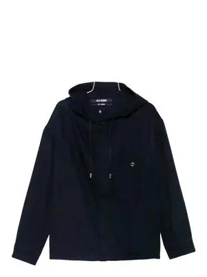 Jacquemus Hooded Chest-pocket Shirt - Blue