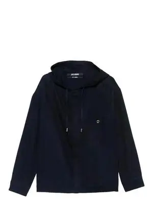 Jacquemus Hooded Chest-pocket Shirt - Blue