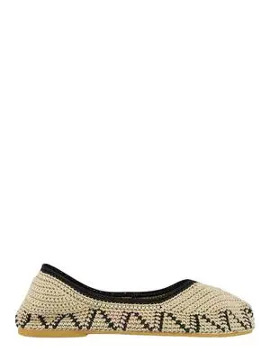 KASHURA Hand-crocheted Patterned Sandals - Neutrals
