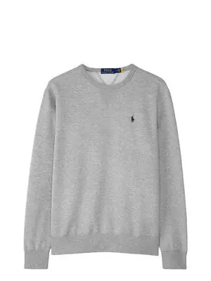 Polo Ralph Lauren Logo-embroidered Crew-neck Sweatshirt Grey