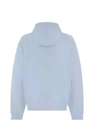 Stone Island 6100023 Brushed Organic Cotton Fleece Hooded Sweatshirt - Blue