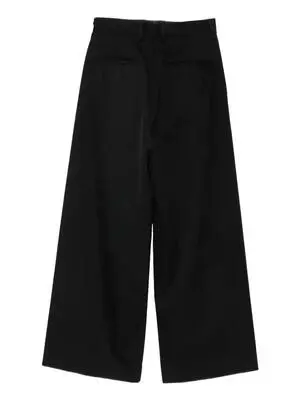 SSSTEIN Pleated Wide-leg Trousers - Black