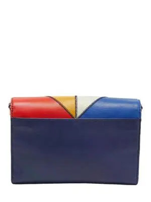 Tory Burch Diamond-stitched Leather Cross Body Bag - Blue