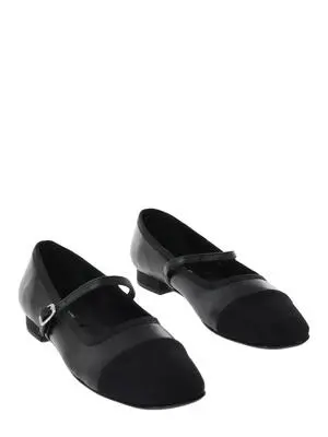 CAREL Gisele Buckle-strap Ballet Flats - Black