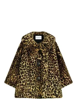 Givenchy Leopard-print Coat - Brown