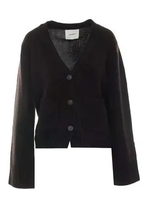 LISA YANG Danni V-neck Cashmere Cardigan - Brown