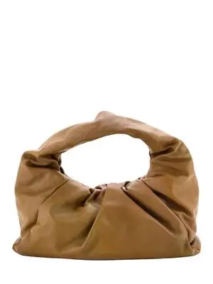 Bottega Veneta Bottega Veneta The Shoulder Pouch Leather Medium Hobo Bag Brown