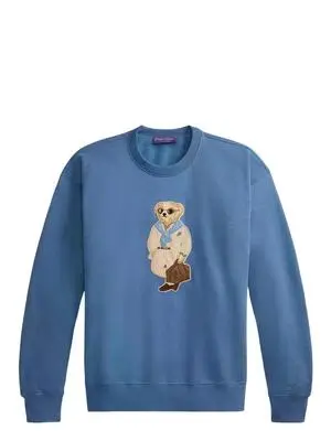 Ralph Lauren Purple Label Polo Bear Patch Sweatshirt - Blue