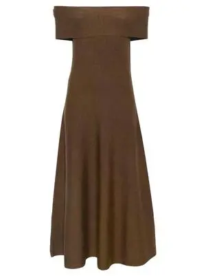 SIMKHAI SIMKHAI Camilla Off-Shoulder Midi Dress